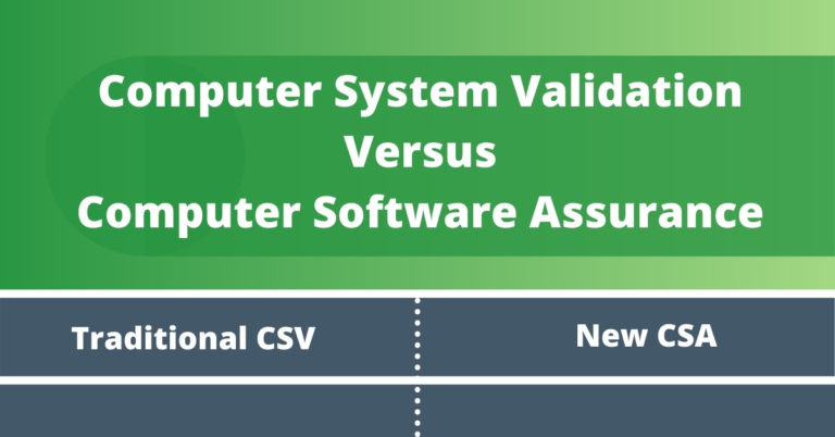 Infographic: Computer System Validation Vs. Computer Software Assurance - SL Controls